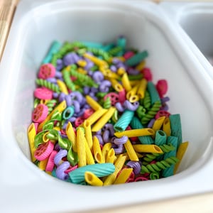 Coral Reef Sensory Bin, Sensory Filler, Colored Pasta, Beach, Ocean - Etsy