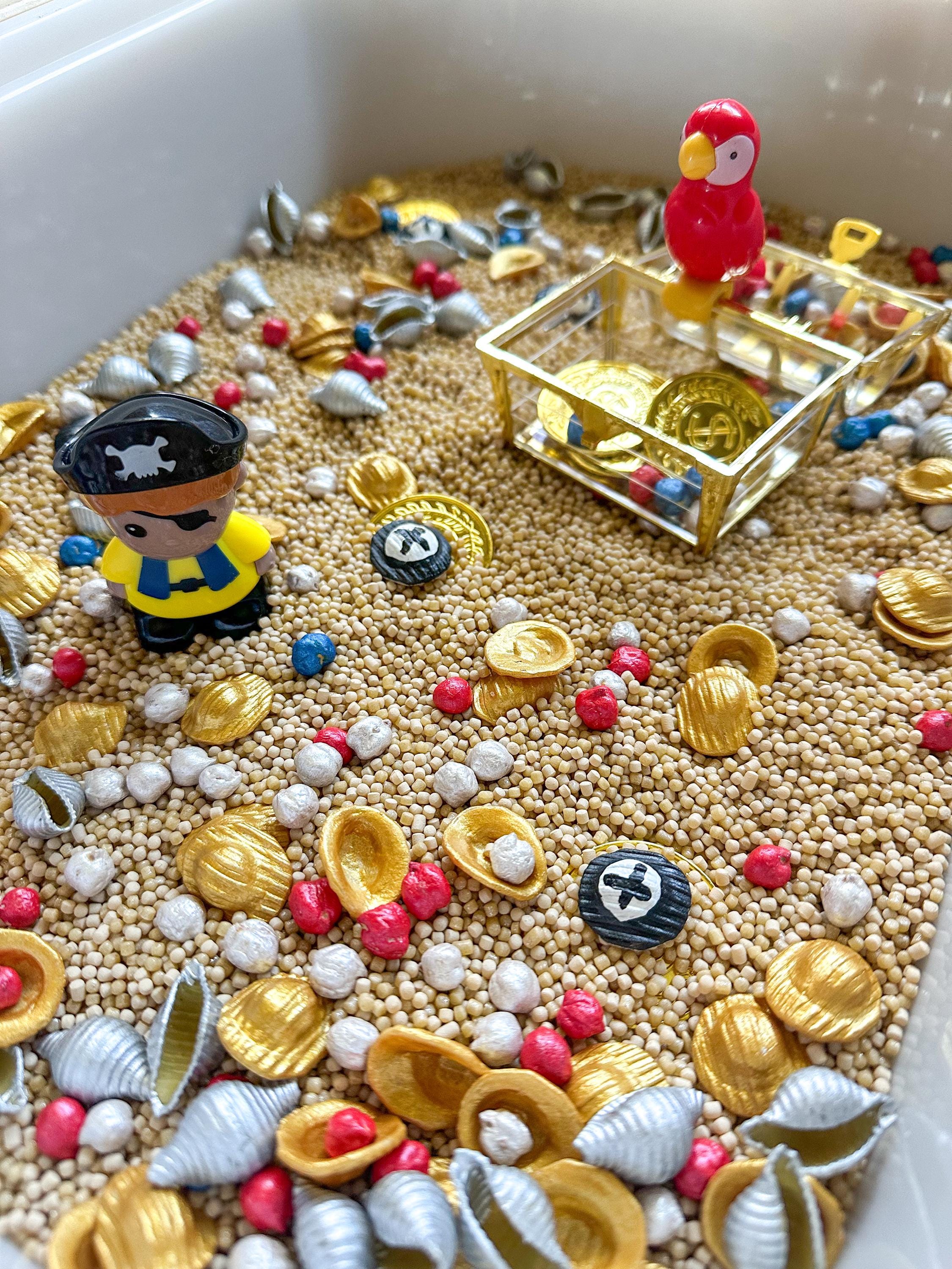 Pirate Sensory Bin, Pirate Treasure, Sensory Bin, Treasure, Sensory ...