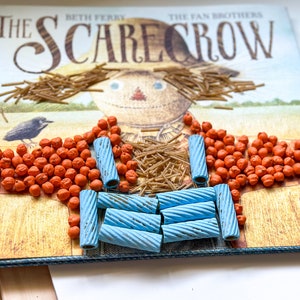 Scarecrow Sensory Bin, Fall Sensory Bin, Sesonal Sensory Bin, Sensory ...
