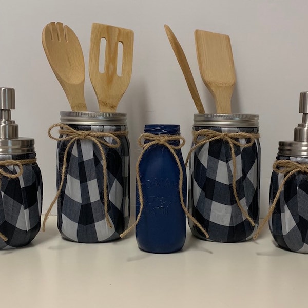 Buffalo Check Farmhouse Kitchen - Etsy