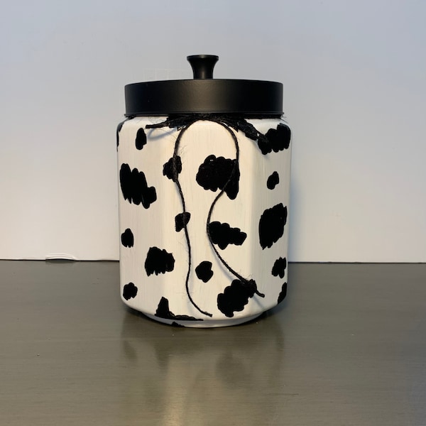 Cow Print Kitchen Canisters - Etsy