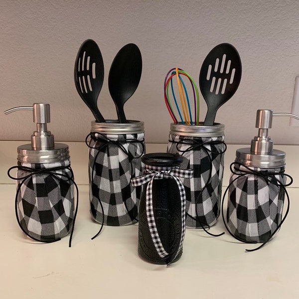 Buffalo Plaid Kitchen Decor - Etsy