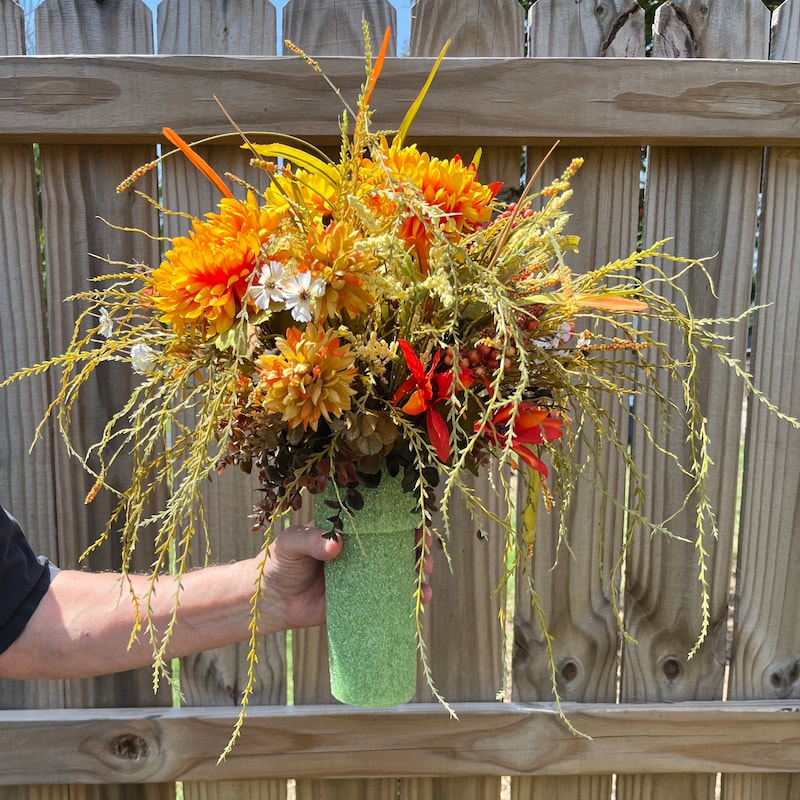 Fall Grave Flowers - Etsy