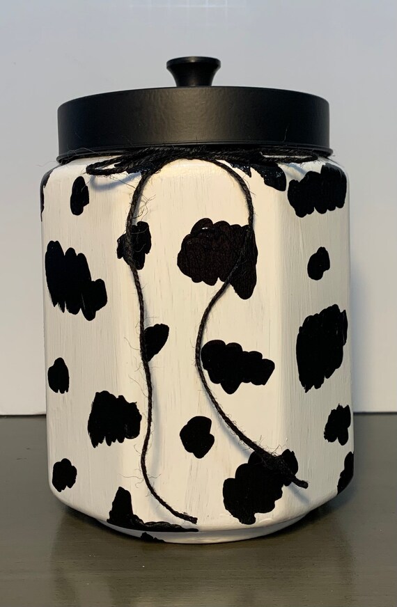 Jars & Containers Cow Decor Cow Snack Jar Farmhouse Cookie Jar Country ...