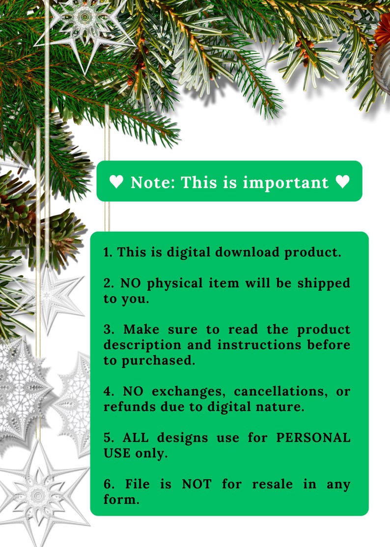 Merry Christmas Card | Digital Download Card | Printable Christmas Card ...