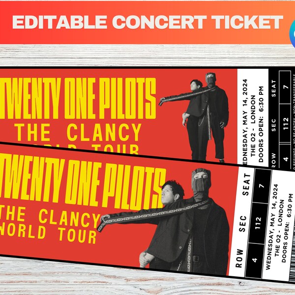 21 Pilots Clancy Tour - Etsy