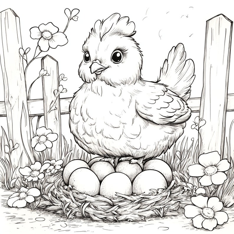 Farm Animal Coloring Pages, Printable Farm Animals, Preschool Activity ...