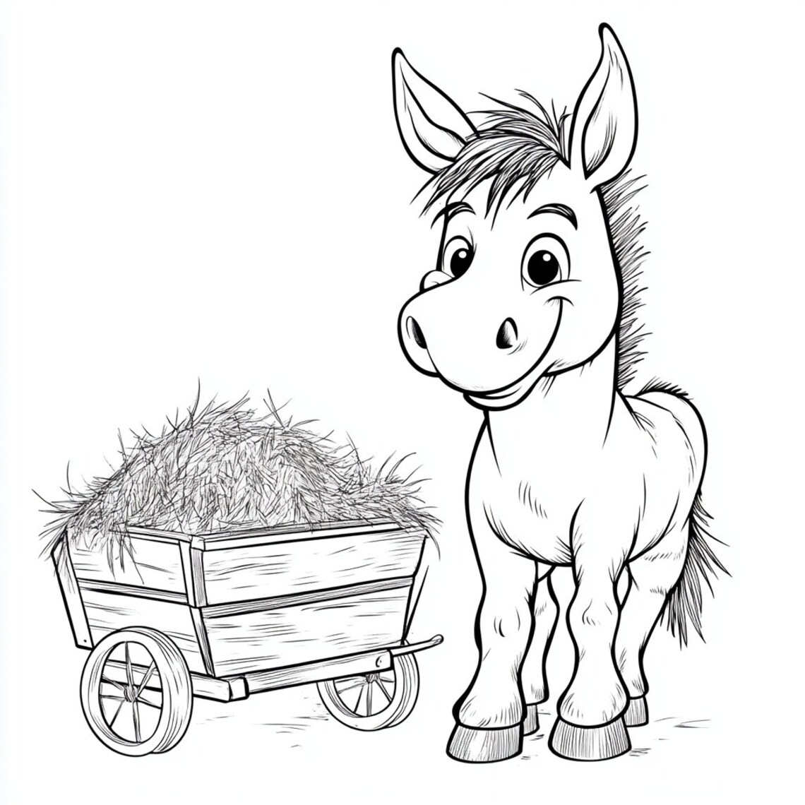 Farm Animal Coloring Pages, Printable Farm Animals, Preschool Activity ...