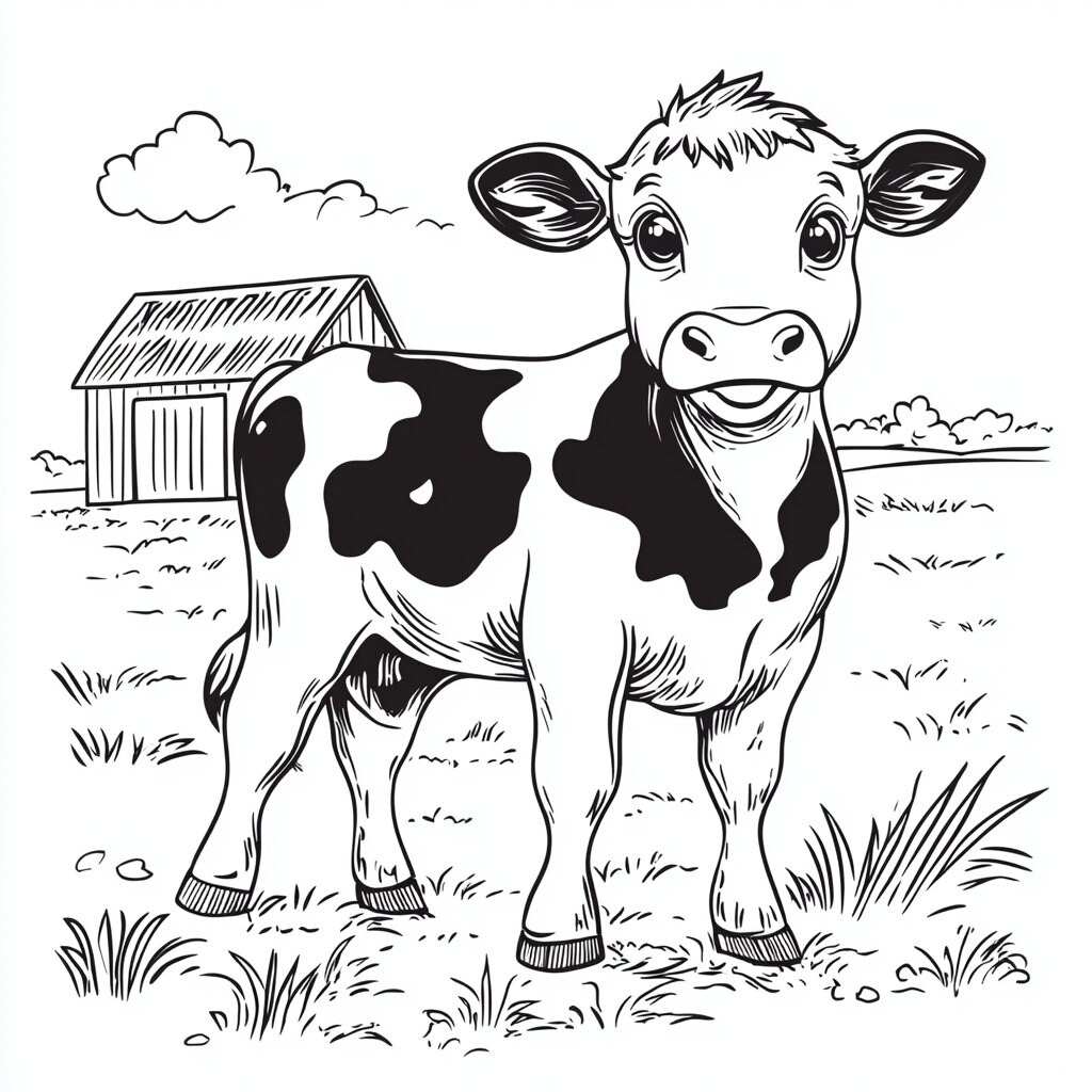 Farm Animal Coloring Pages, Printable Farm Animals, Preschool Activity ...
