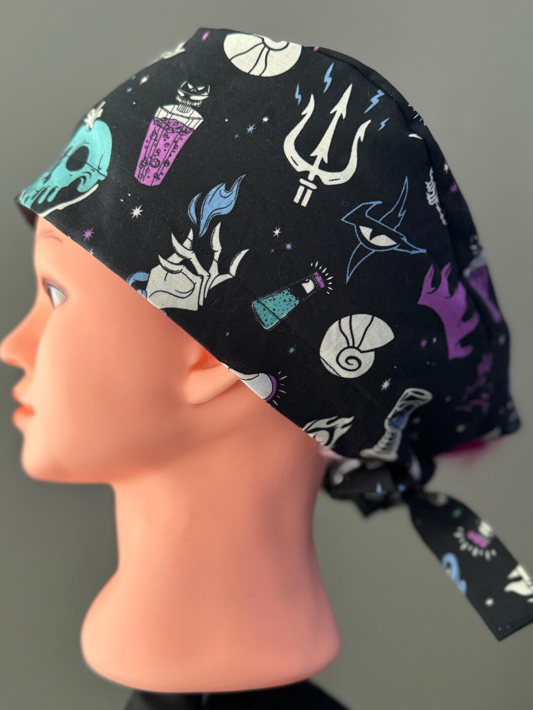 Dark Little Mermaid Scrub Cap, Unisex/male Cut - Etsy