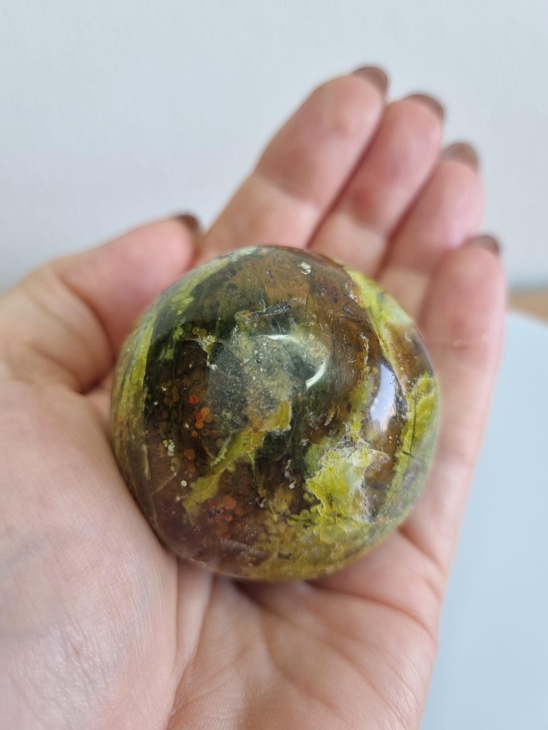 SERPENTINE (infinite Stone) Sphere With Stand - Etsy