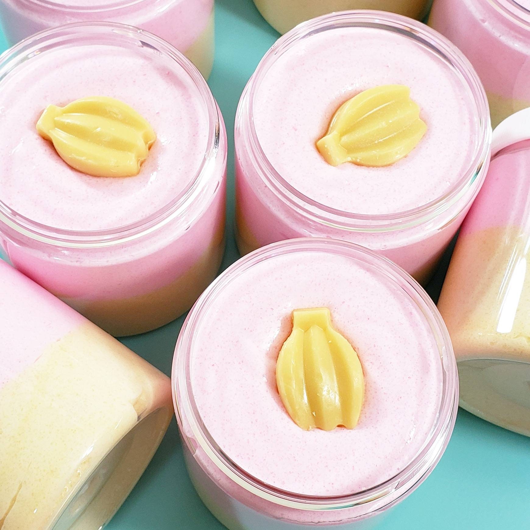 STRAWBERRY BANANA Sugar Scrub Soap. Summer Gifts for Her. Exfoliating ...