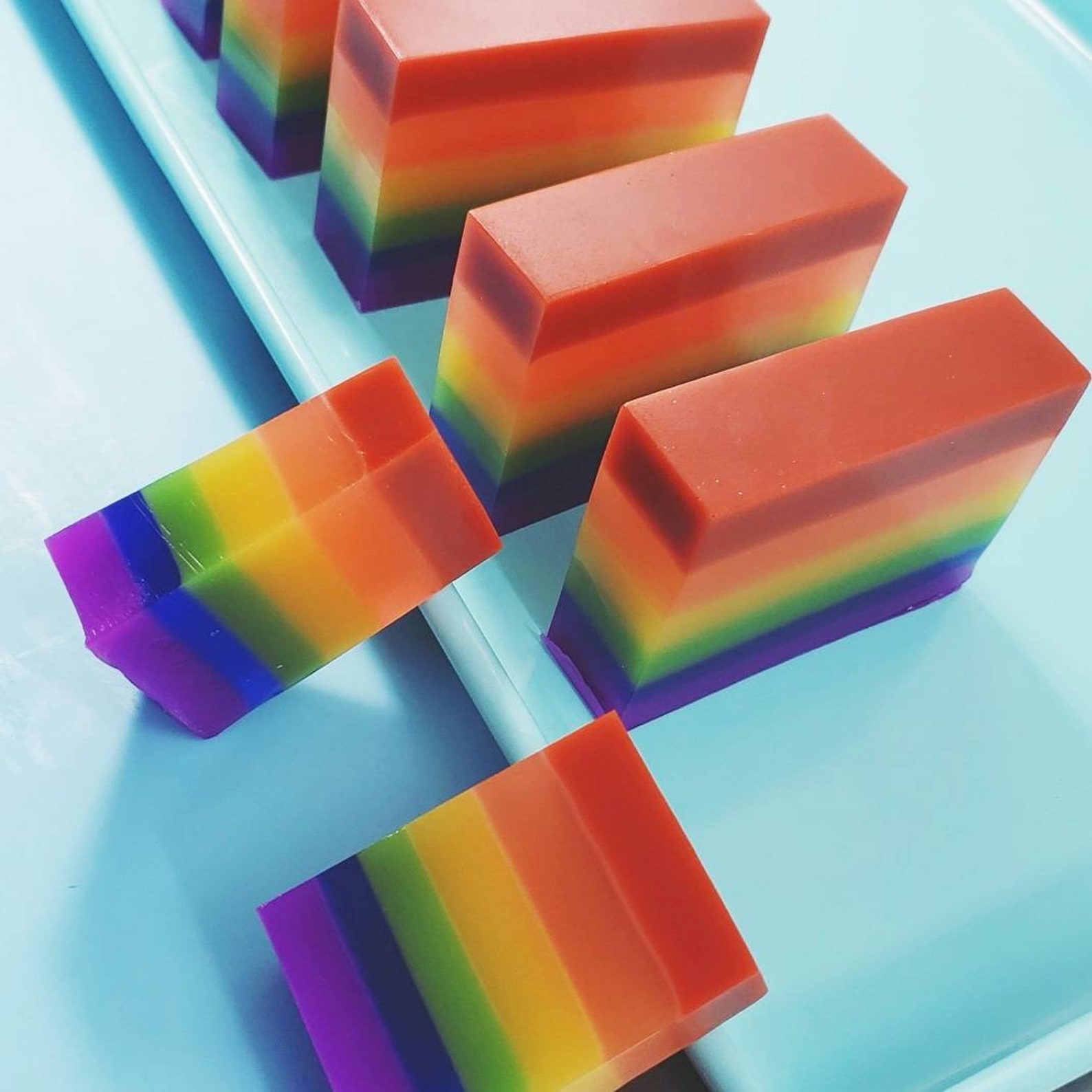 Rainbow Soap. Unique Gift. Natural Soap. Best Friend Gift. | Etsy