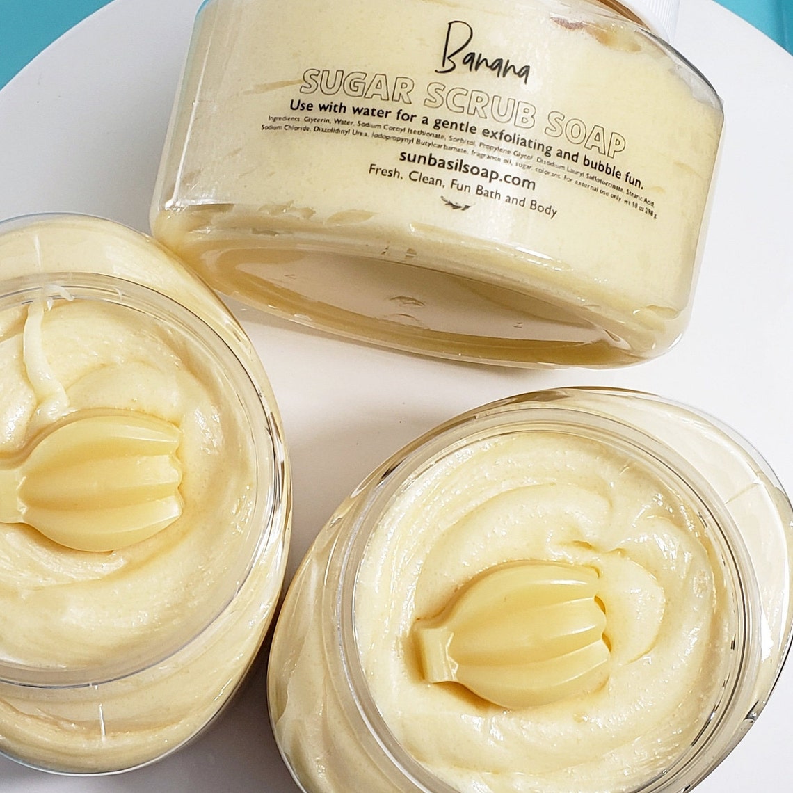 Banana Sugar Scrub: Tropical Exfoliating Vegan Body Care - Etsy
