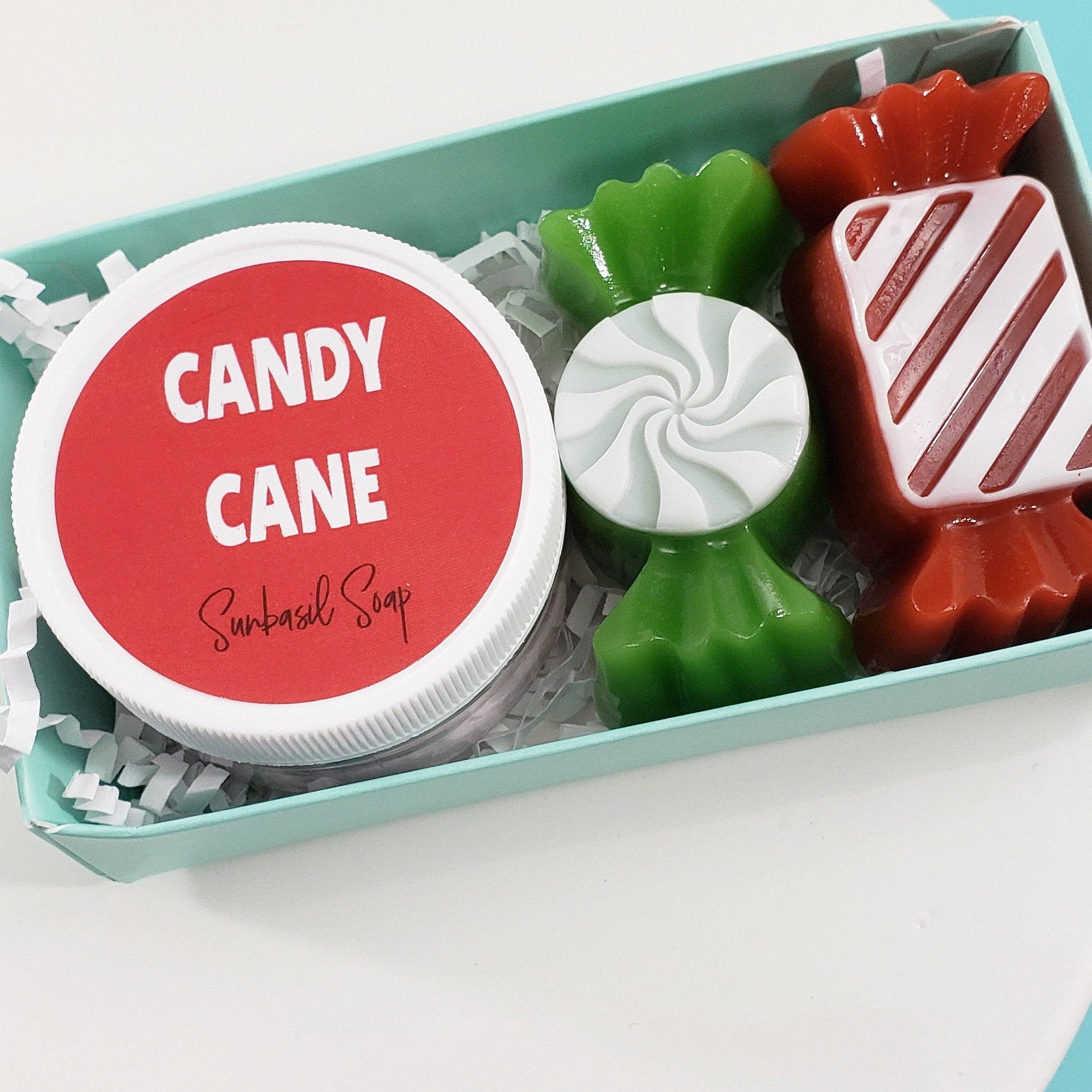 Candy Cane Soap Gift / Holiday Soap Gift / Christmas Gift / Small ...