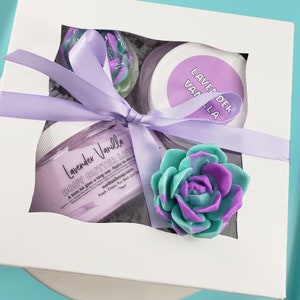 Relaxation Gift / Lavender Spa Gift Set / Succulent Soap / Get Well ...
