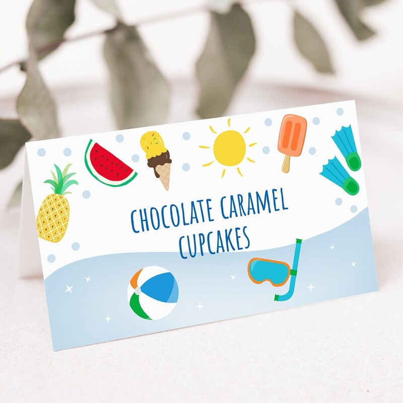 Beach Food Labels - Etsy