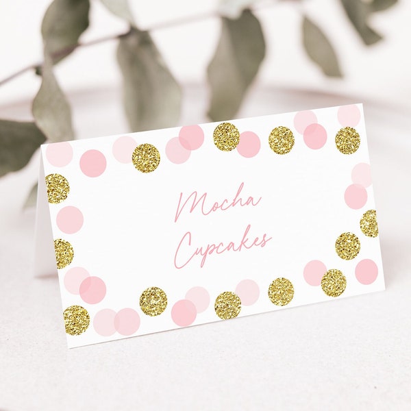 Glitter Name Cards - Etsy
