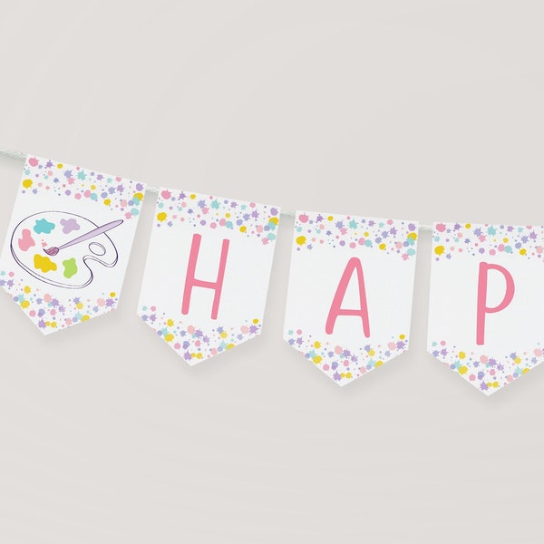 Paint Party Banner - Etsy