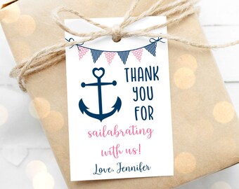 Pink Navy Nautical | Etsy