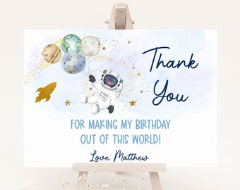 Astronaut Thank You Card - Etsy