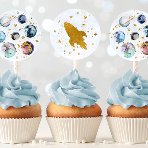 Editable Space Birthday Party Sign Galaxy Planets Outer Space - Etsy