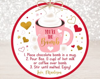 Editable Hot Oatmeal Bomb Tags Hot Oatmeal Bomb Instructions - Etsy