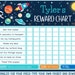 EDITABLE Space Reward Chart Outer Space Rocket Ship Astronaut - Etsy Canada