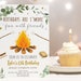 EDITABLE S'mores Birthday Invitation Camping Campfire - Etsy