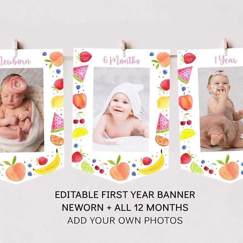 Fruit Banner - Etsy