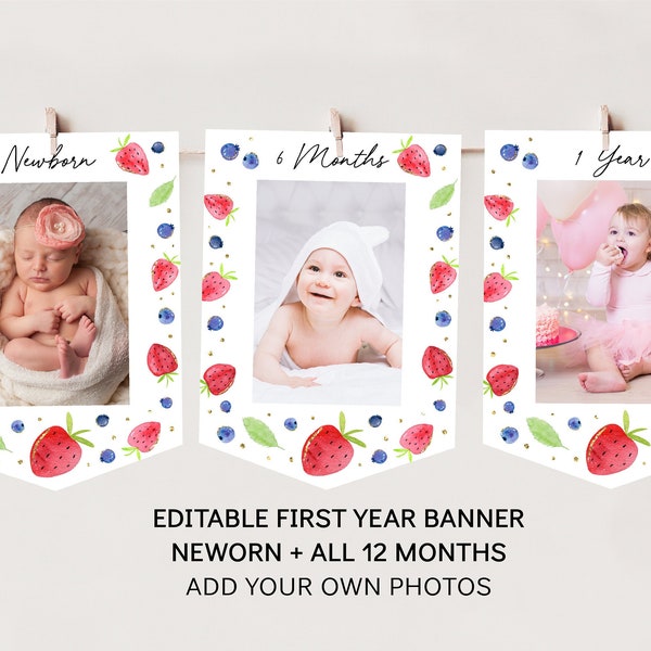 Monthly Photo Banner - Etsy