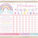 EDITABLE Rainbow Reward Chart Rainbow Behavior Chart Pastel - Etsy