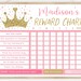 Editable Princess Reward Chart, Princess Behavior Chart, Pink & Gold ...