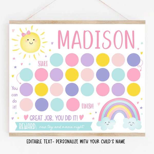 Potty Reward Chart - Etsy