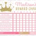 Editable Princess Reward Chart Princess Behavior Chart Pink | Etsy