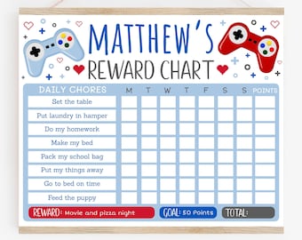 Winter Animals Reward Chart Printable Behavior Chart Daily - Etsy