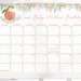 Editable Peach Baby Due Date Calendar Game Little Peach Baby - Etsy