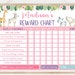 EDITABLE Pink Safari Reward Chart Safari Chore Chart Behavior Chart ...