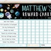 Editable Space Reward Chart Astronaut Galaxy Rocket Ship Planets Boy ...