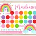Editable Rainbow Reward Chart Rainbow Sticker Chart Rainbow - Etsy