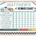 Editable Race Car Reward Chart Race Car Boy Chore Chart Responsibility ...