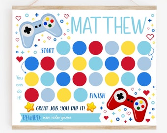 Printable Gaming Reward Chart for Kids Behavior Chart Kids - Etsy