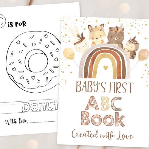 Paper & Party Supplies Baby's First 123 Book Baby Shower Coloring Pages ...