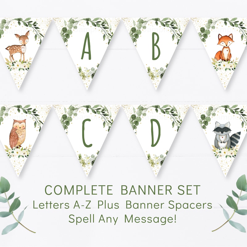 Woodland Banner - Etsy