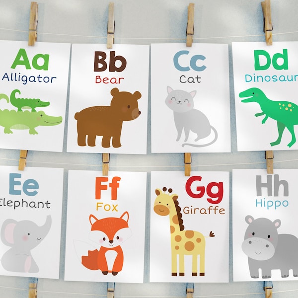 Circle Time Alphabet Cards - Etsy
