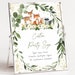 EDITABLE Woodland Baby Shower Sign Woodland Animals Forest - Etsy
