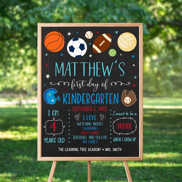 First Day of School Sign - Etsy