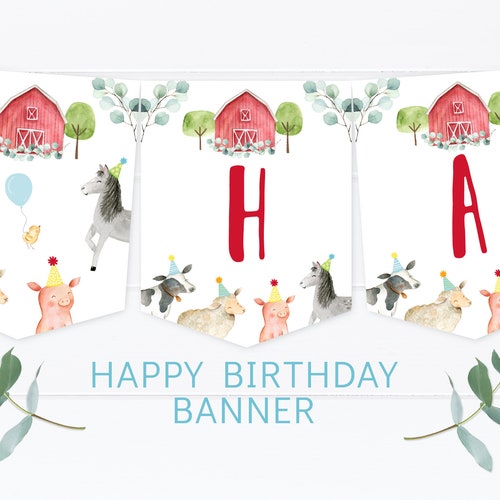 EDITABLE Farm Birthday Milestone Poster Farm 1st Birthday Boy | Etsy