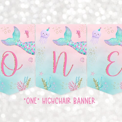 Mermaid Birthday Board EDITABLE Under the Sea Birthday | Etsy