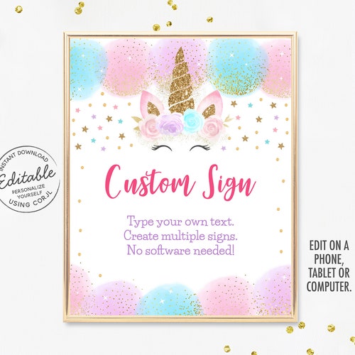 Unicorn Baby Shower Games Bundle Instant Download - Etsy